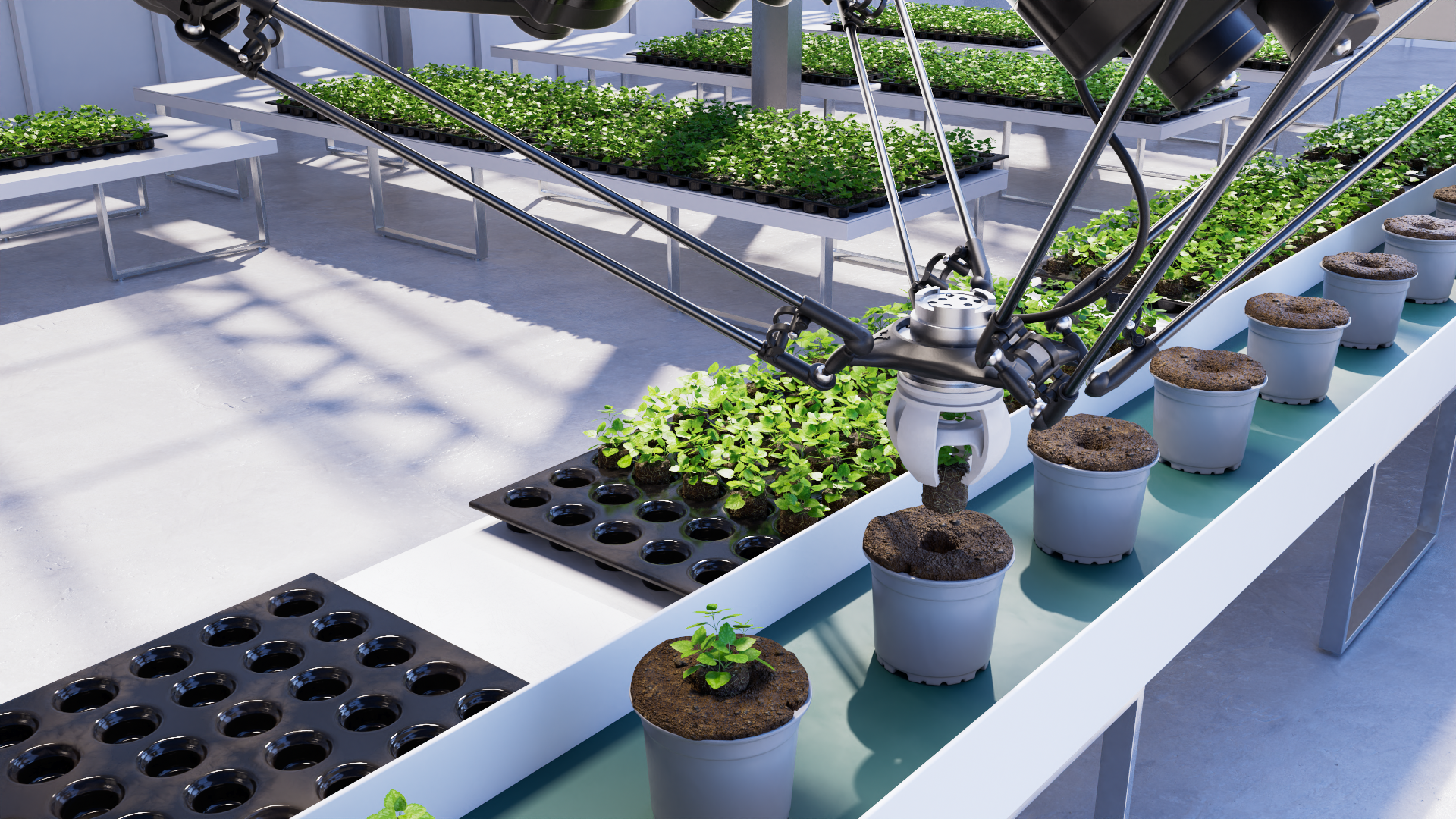 Horticulture automation | Robots for plant production | 4XRobots